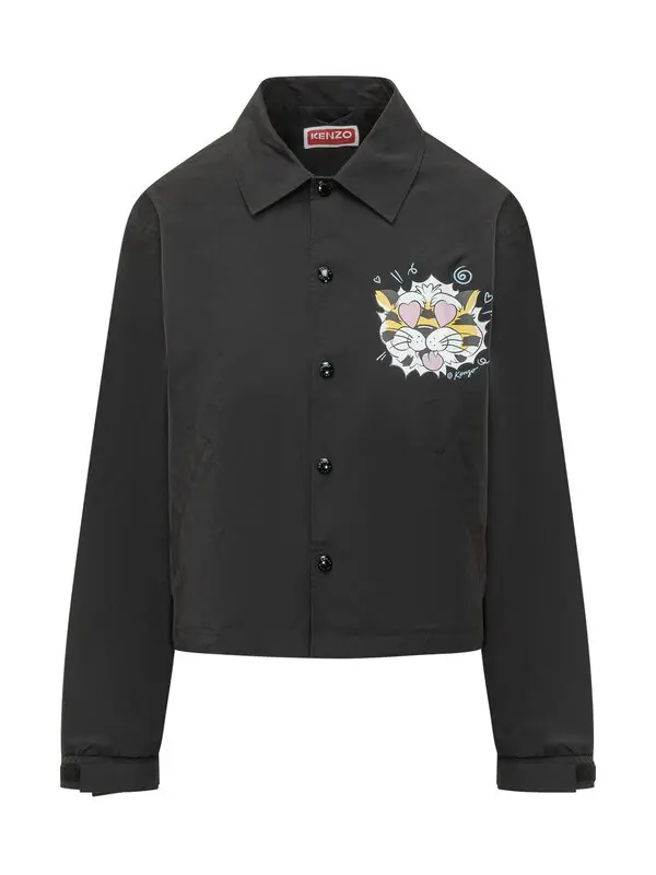 Kenzo Coach Jacket With Stampaint