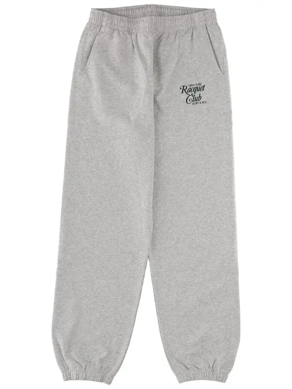 SPORTY & RICH Oversized Cotton Trousers - Grey