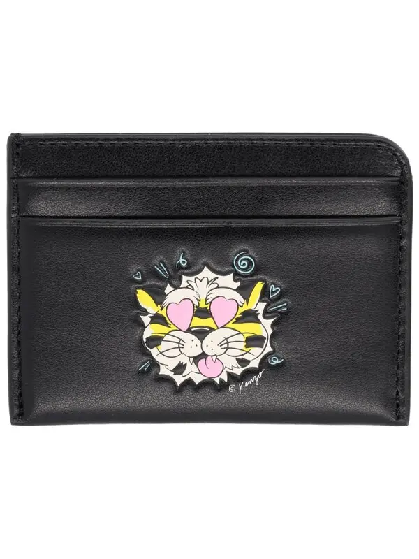 Kenzo Mini Leather Wallet - Black