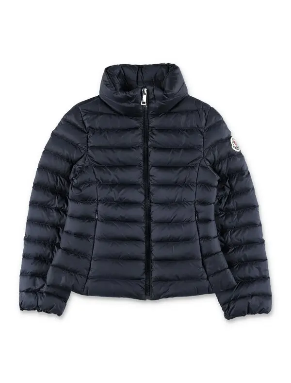 Moncler Hooded Glossy Shell Down Jacket - Blue