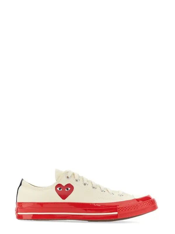 CONVERSE X COMME DES GARONS PLAY Heart Print Canvas Sneakers