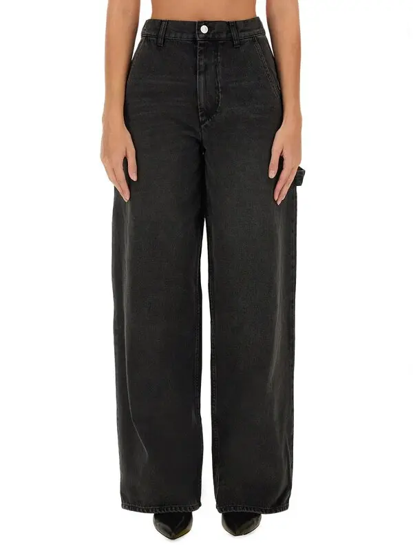 MARANT ETOILE Wide Leg Cargo Jeans
