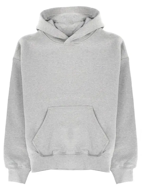 PURPLE BRAND Oversized Cotton Hoodie - Grey