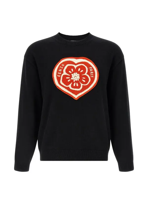 Kenzo Embroidered Logo Sweatshirt - Black
