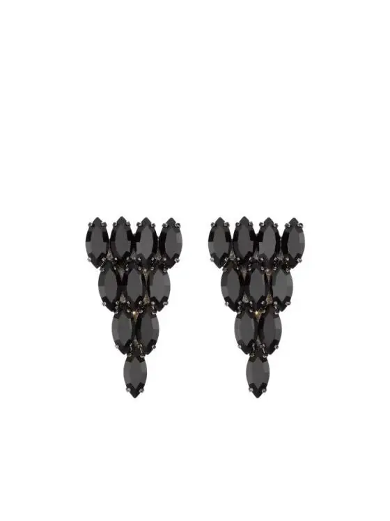 Gucci Crystal Dangle Earrings - Black