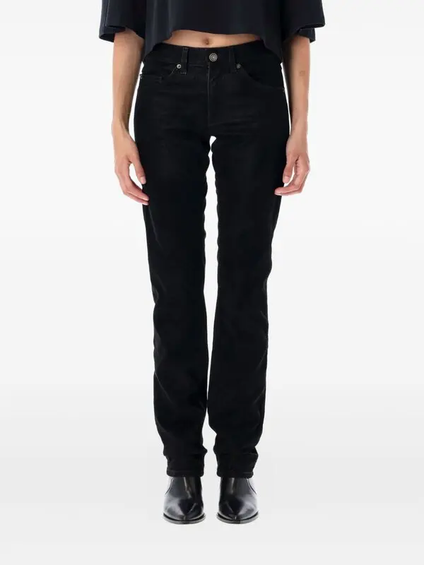 MARANT ETOILE Isabel" Eco Leather Straight-leg Pants - Black