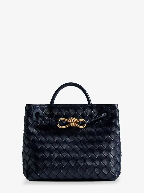 Bottega Veneta Mini Top Handle Bag With Knot Detail - Blue