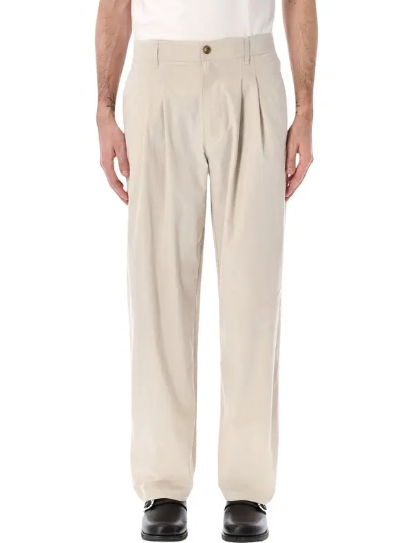 MARANT Yostin Cotton Trousers - Beige