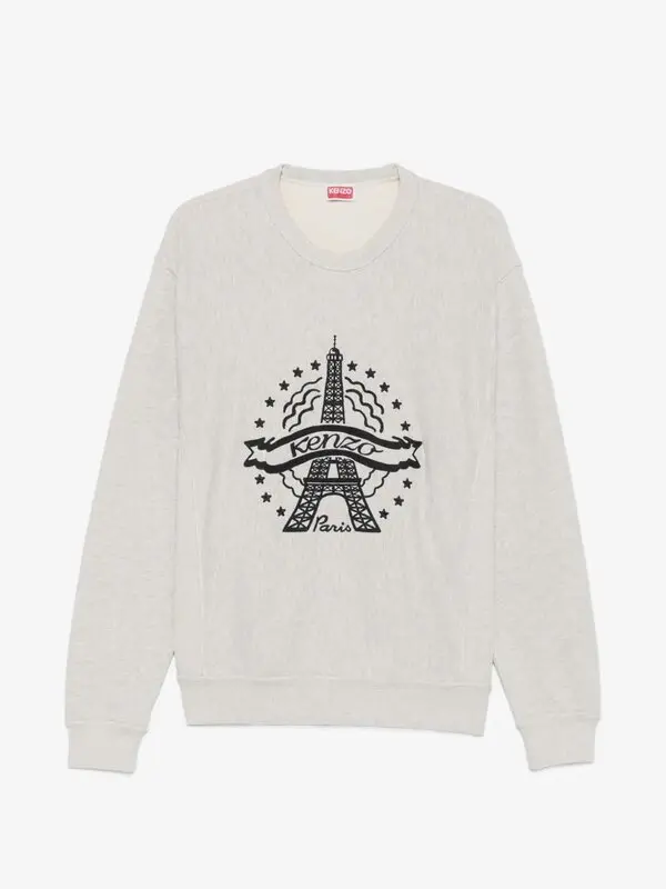 Kenzo Graphic Crewneck Sweatshirt - Palegrey