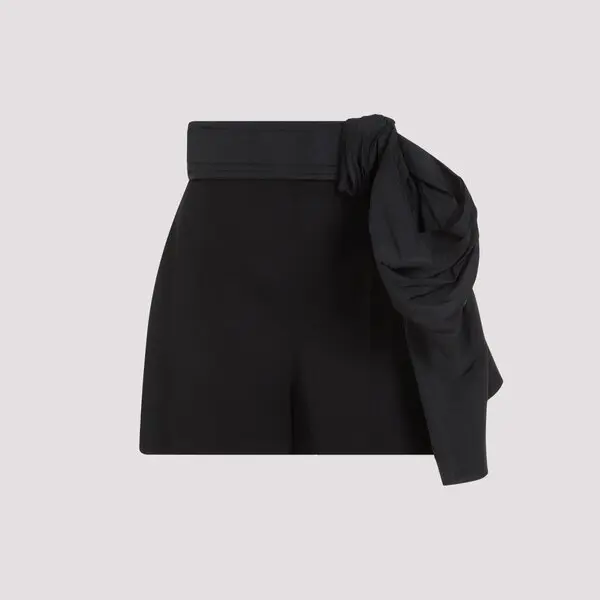 Alexander McQueen Oversize-bow Tailored Shorts - Black