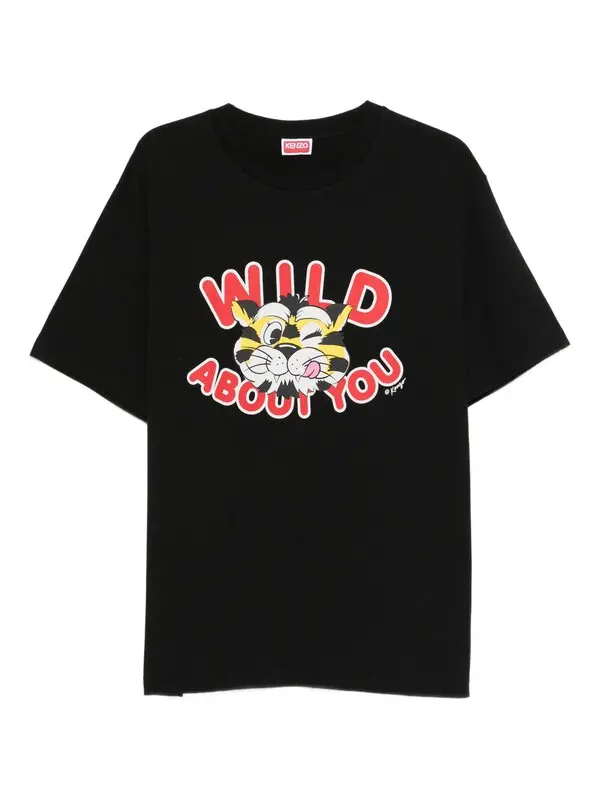 Kenzo Wild Tiger Graphic T-shirt Size - Nero