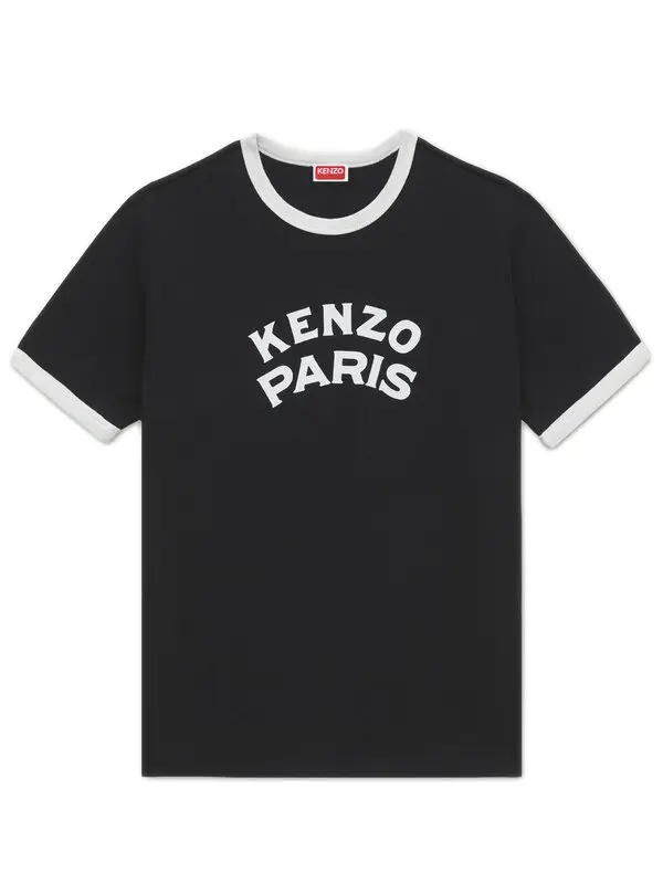 Kenzo Slim-fit Paintris Emblem' T-shirt - Nero