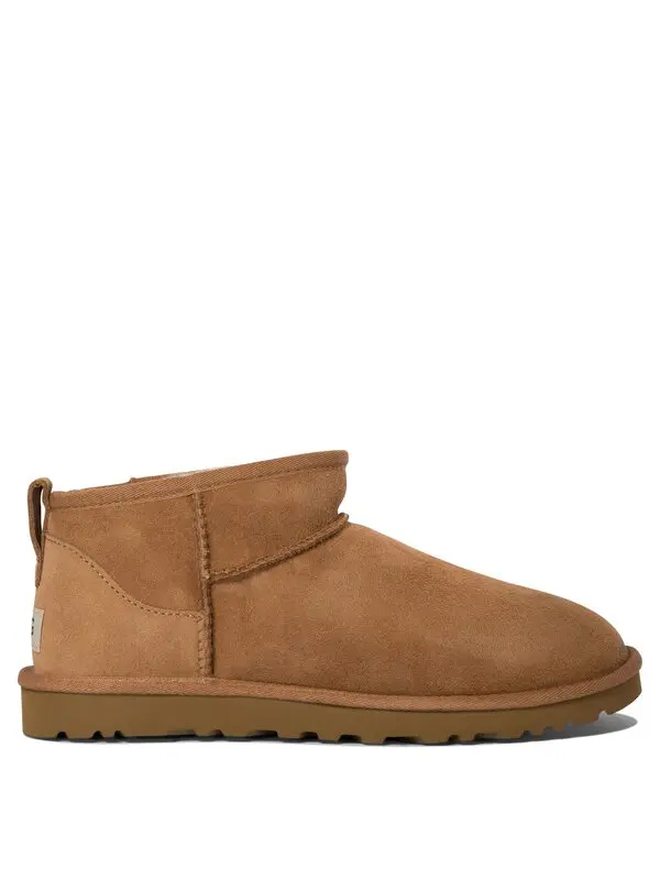 UGG Classic Ultra Mini Rubber Ankle Boots - Brown