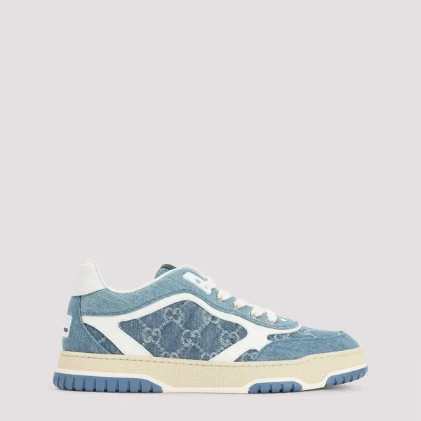 Gucci Re-web Sneaker In Original Gg Canvas - Blue