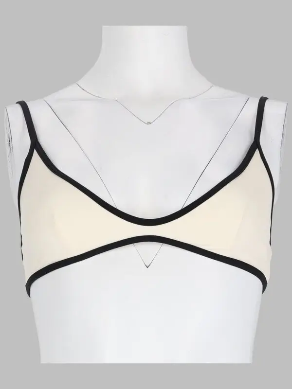 MC2 SAINT BARTH Mini Bikini Top - Ivory