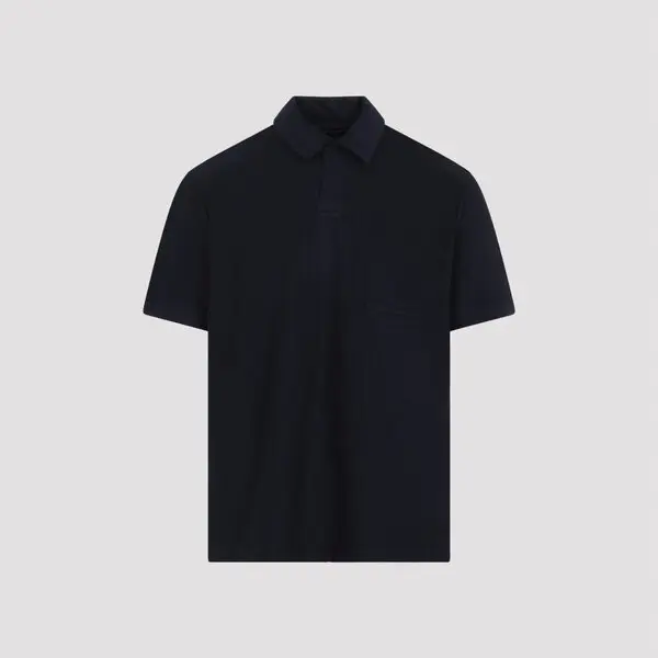 Ralph Lauren Purple Label Pocket Polo Shirt - Blue