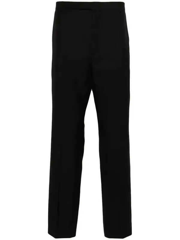 Gucci Wool Silk Twill Pants - Black