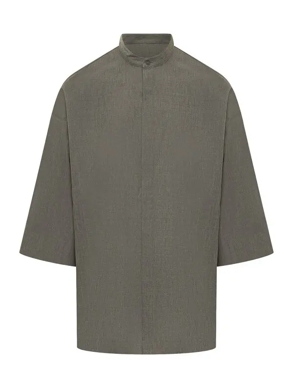Fear Of God Band Collar Shirt - Willow