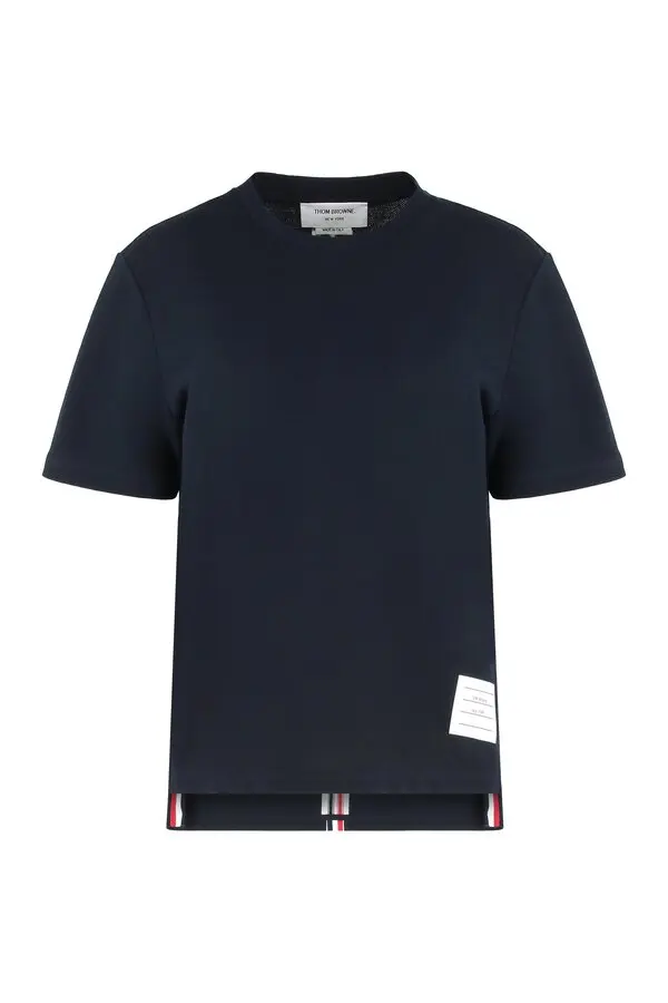 Thom Browne Classic Pique Stripe Tee - Blue