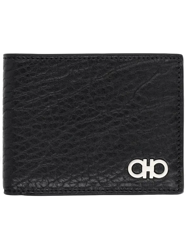 FERRAGAMO Gancini-plaque Leather Wallet