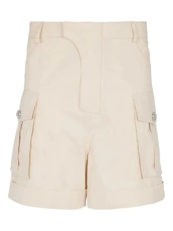 Balmain Cargo Cotton Bermuda Shorts
