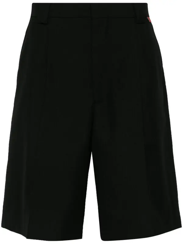 Gucci Wool Blend Shorts With Web Loop