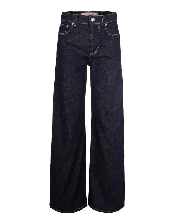 Marni Wide Leg Jeans - Blublack