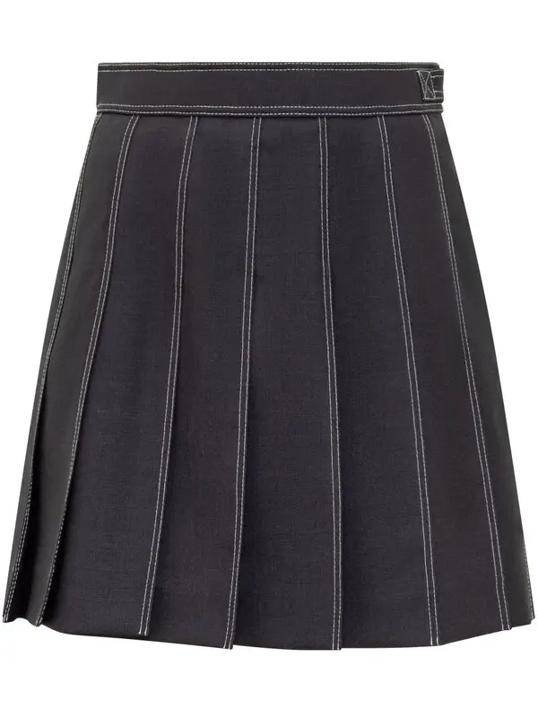 Thom Browne Chic Mini Skirt - Navy
