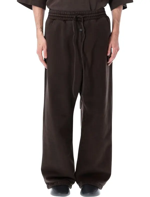 Fear Of God Cotton Drawstring Trousers - Dark Brown