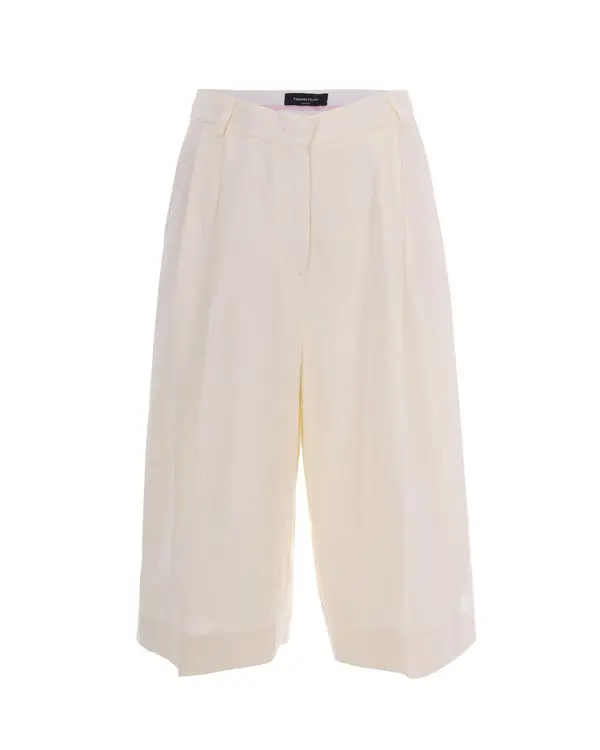 Fabiana Filippi Pleated Wide Leg Trousers - Burro