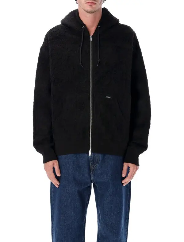 HUF Corso Relaxed Fit Full-zip Hoodie - Black