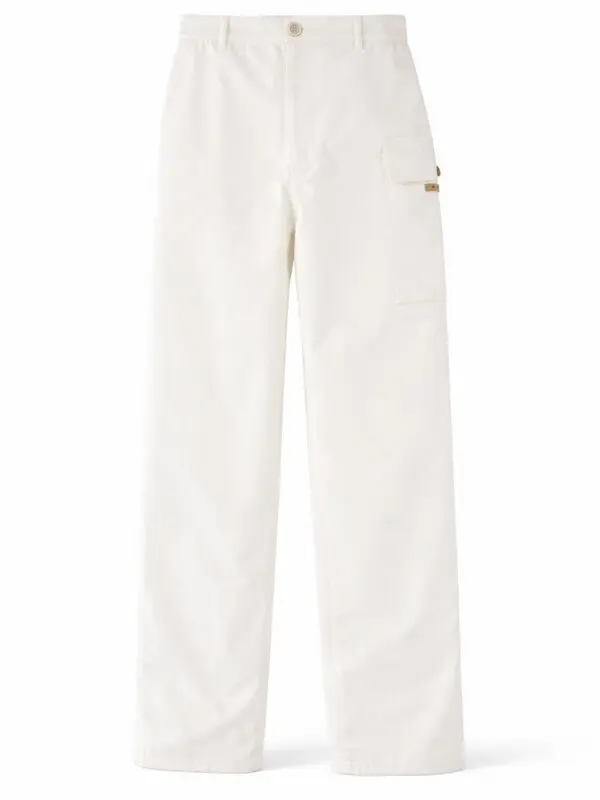 Marni Gabardine Cargo Pants With Cargo Pocket - White