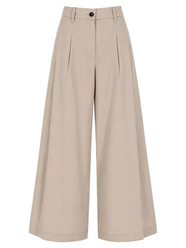 NINE:INTHE:MORNING High-waisted Pleated Wide-leg Trousers