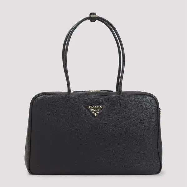Prada Leather Shoulder Bag - Black