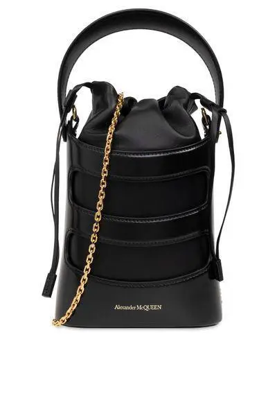 Alexander McQueen Chic Mini Bucket Handbag - Black