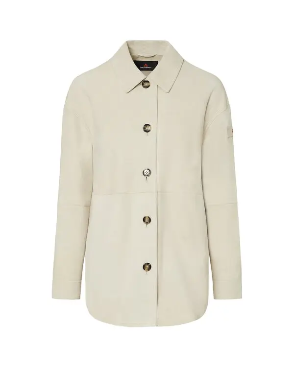 Peuterey Mini Leather Coat - Pergamena