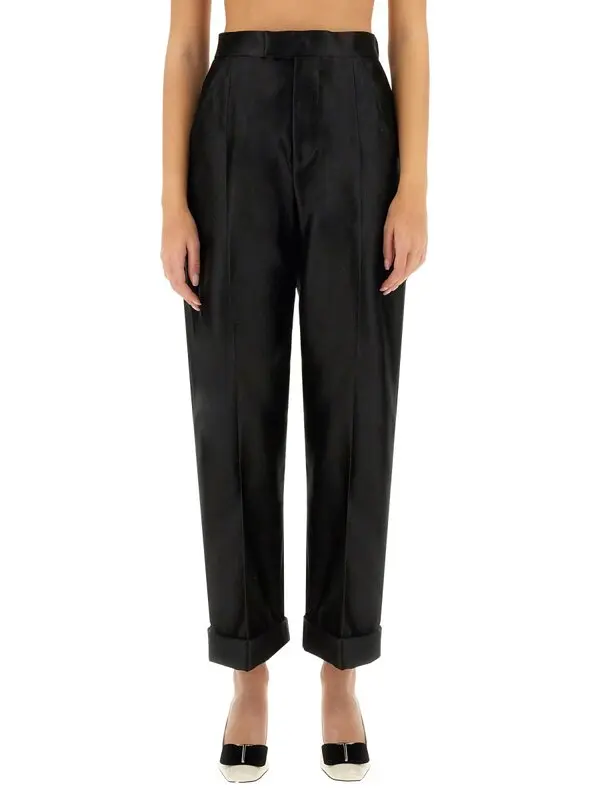 TOM FORD Silk Duchess Pants - Black