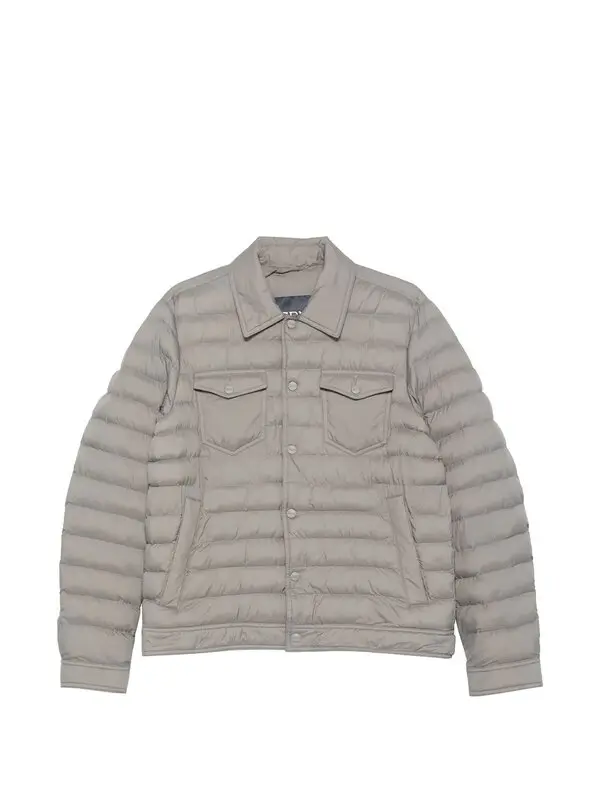 Herno Button-fastening Patch-pocket Shirt Jacket - Dusky