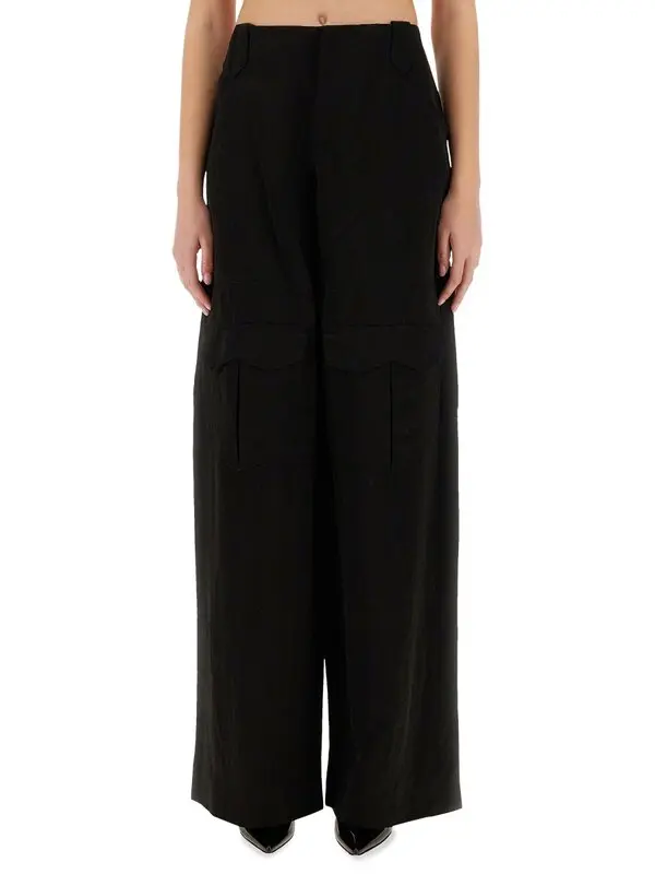 TOM FORD Satin Cargo Trousers - Black