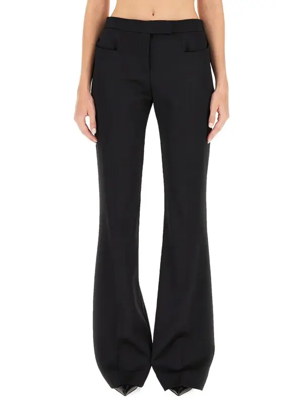 TOM FORD Grain De Poudre Flared Trousers - Black