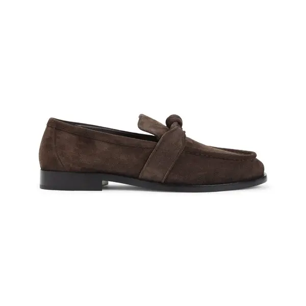 Bottega Veneta Astaire Loafer Metallic Knot Detail - Brown