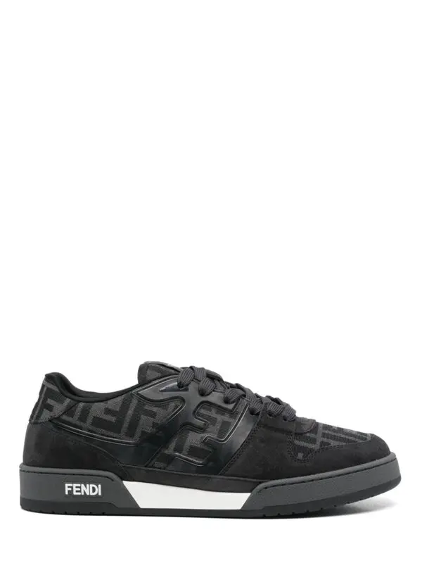 Fendi Match Sneakers In Fabric - Grey