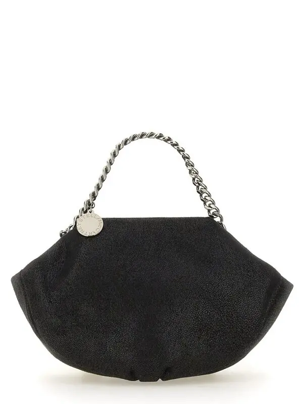 Stella McCartney Falabella Shoulder Bag With Double Chain - Black