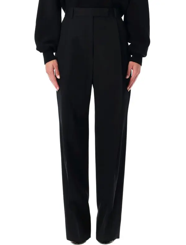 TOM FORD Pantaloni A Gamba Dritta In Lana Con Pinces