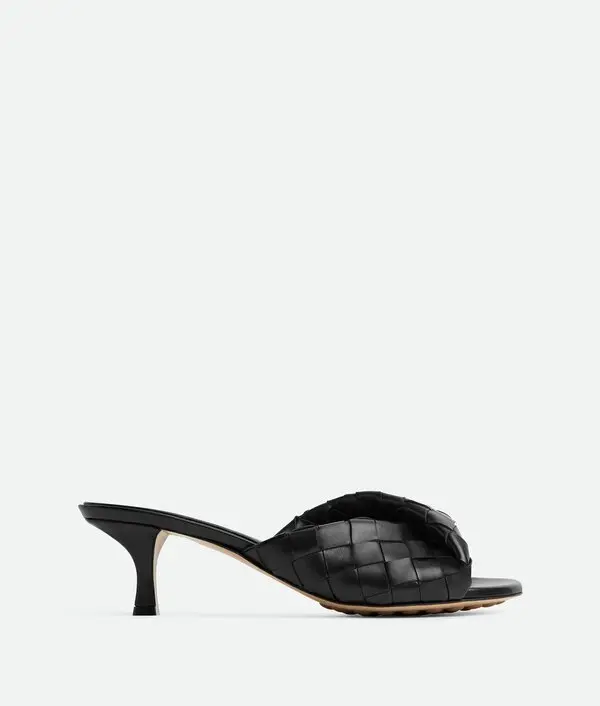 Bottega Veneta Woven Heeled Mules