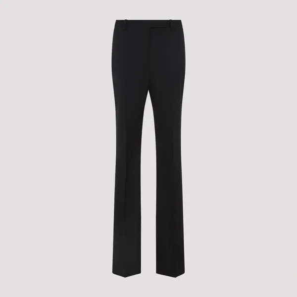 TOM FORD Washed Cotton Silk Blend Duchesse Tailored Straight Pants