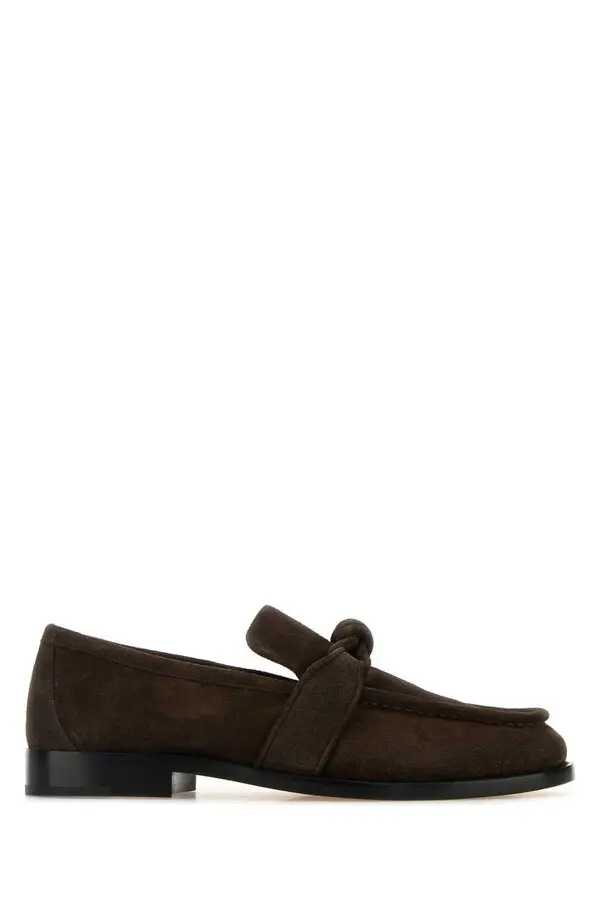Bottega Veneta Astaire Leather Loafer With Knot Detail - Brown