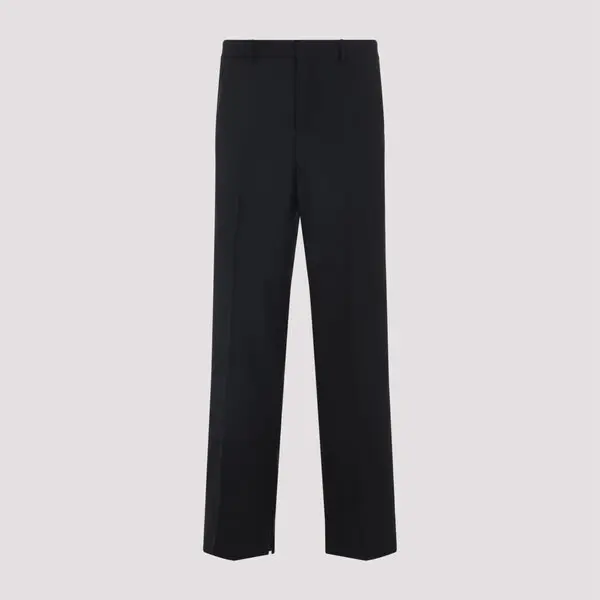 Gucci Wool Gabardine Trousers - Black