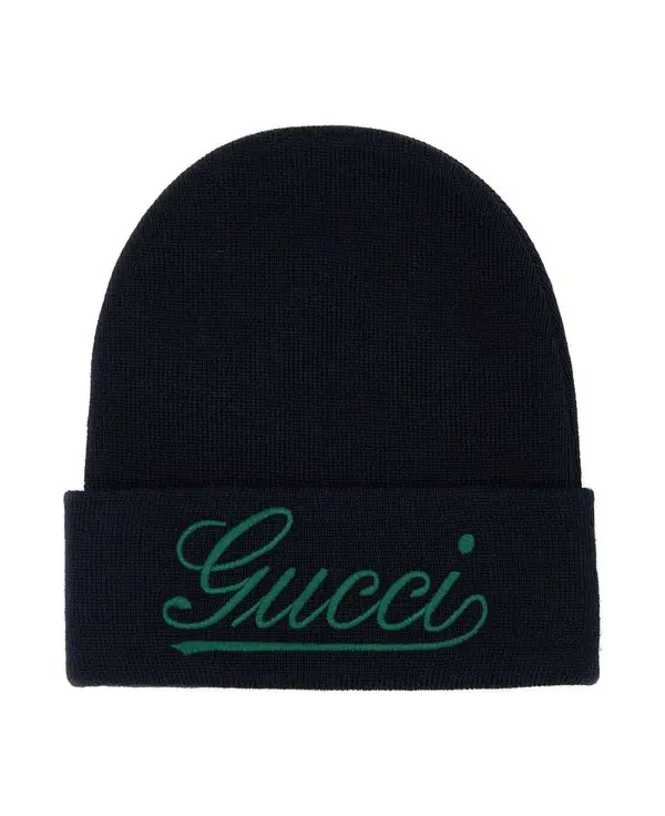 Gucci Wool Beanie With Embroidery