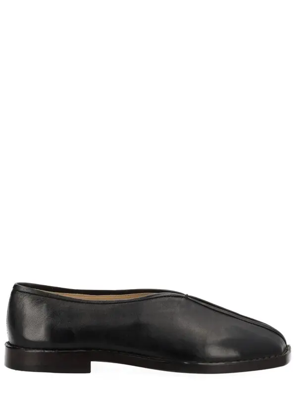 LEMAIRE Pipe Flat Shoes - Black